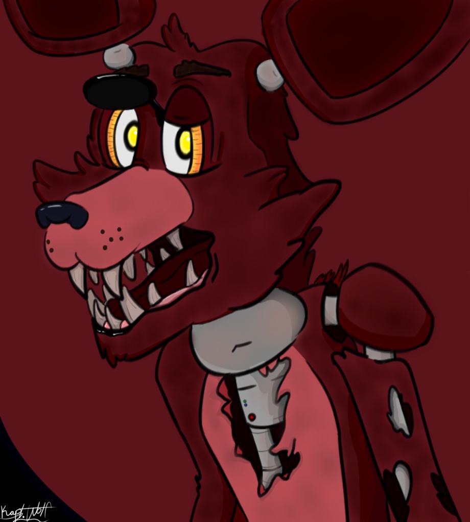 Foxy - FNAF (Portrait) by KapitanWolfgang