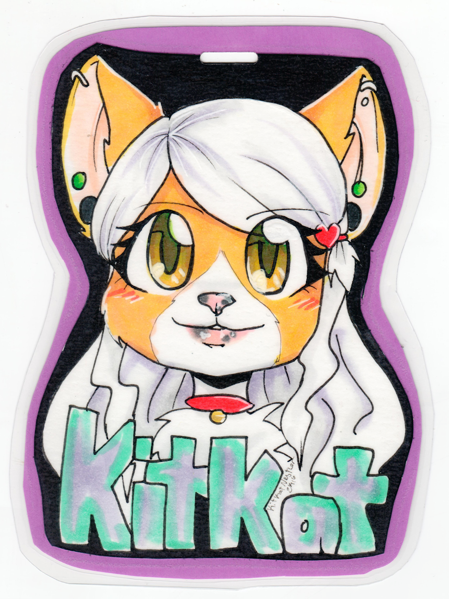 Anthrocon Badge Sample by missykitkat