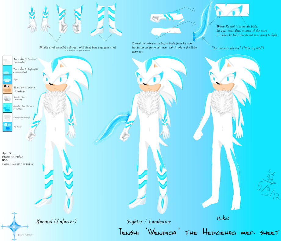 Tenshi Wendigo Ref Sheet By Zyv935