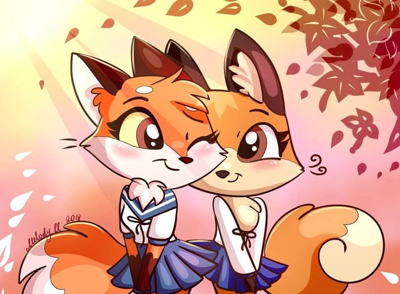 Luna & Pappy by AlexKParts