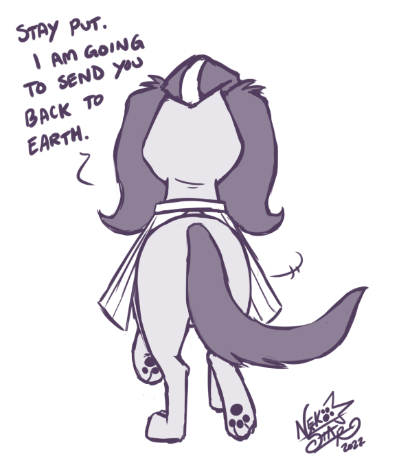 Bashful Brainy Barker C By NekoStar