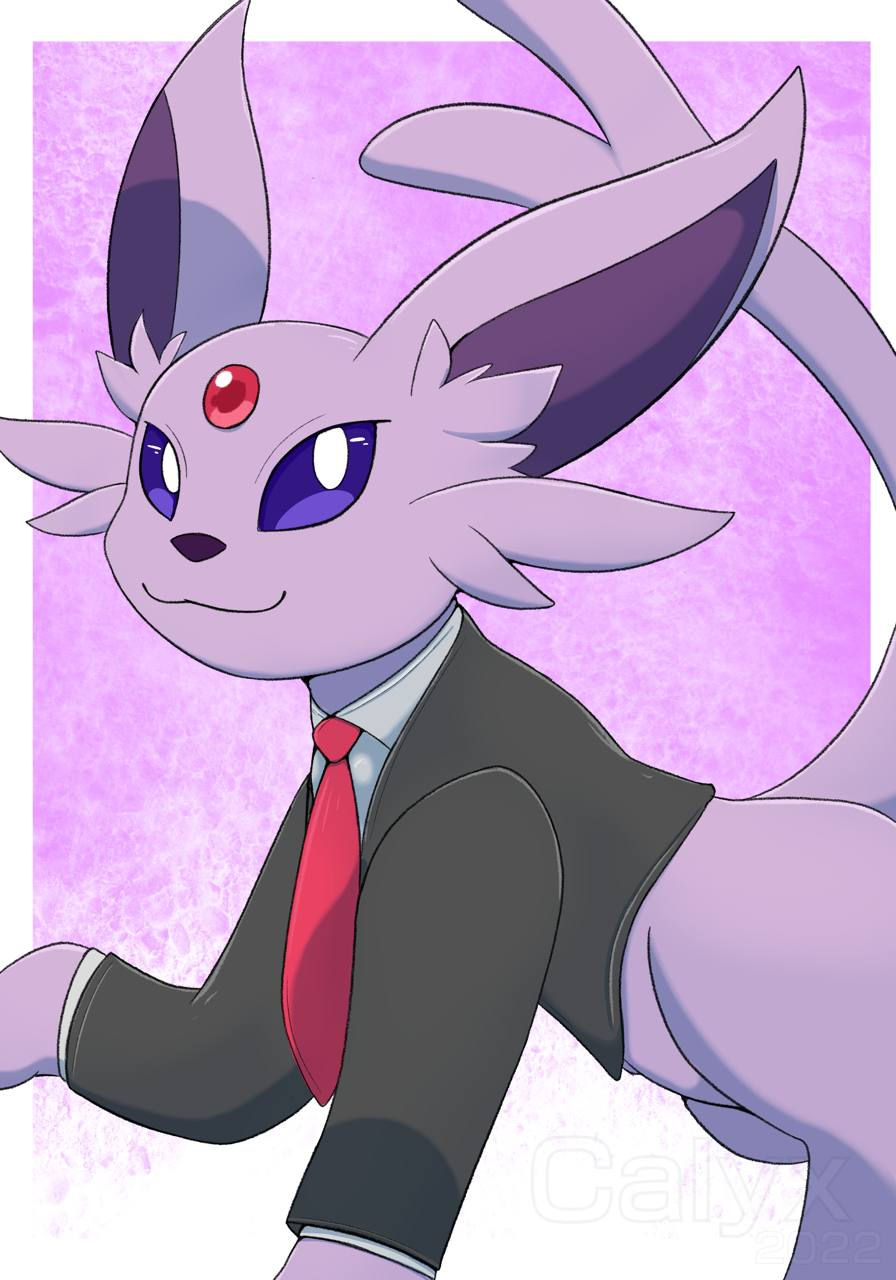 Espeon in a Suit by Arcfiend150